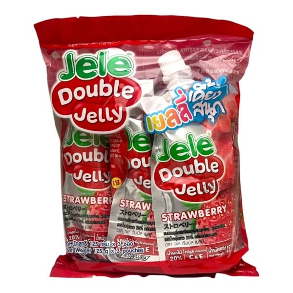 JELE -DOUBLE JELLY&COCONUT GEL (STARWBERRY/POUNCH)